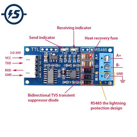 Ttl To Rs For Arduino Usb Module Converter Avr V V Converter High Emc Emi V V