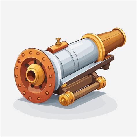 Premium Vector Cannon Vector On A White Background