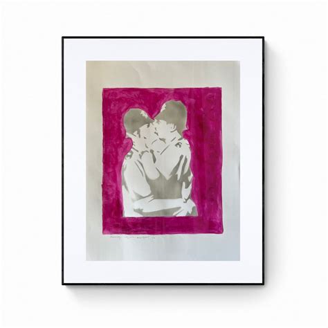Banksy Kissing Coppers Mutualart