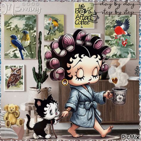 Good Morning Coffee Time Betty Boop 2  Animado Gratis Picmix