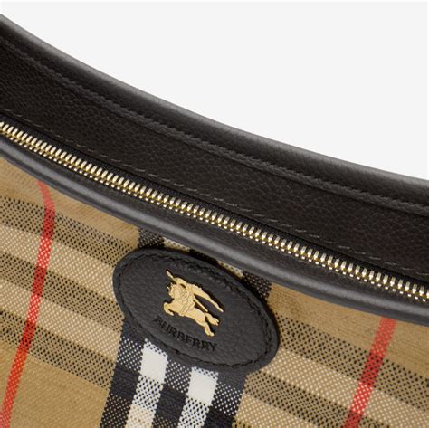 Medium Highlands Shoulder Bag In Sand Beige Women Cotton Linen