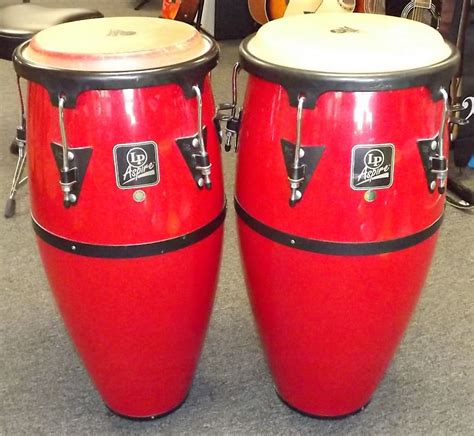 Lp Aspire Red Jr Conga Set 10 11 W Gig Bags Shoulder Reverb