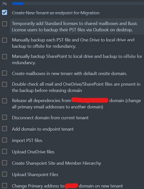 Tenant To Tenant Migration Checklist Check Roffice365