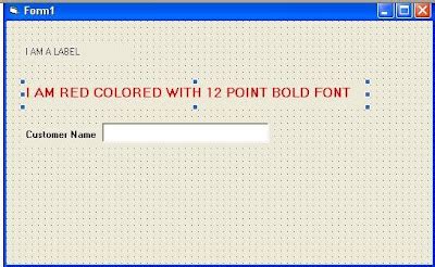 Visual Basic NET VB Sample Source Code Tutorial Label Control In VB