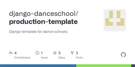 GitHub Django Dancebabe Production Template Django Template For Dance Babes