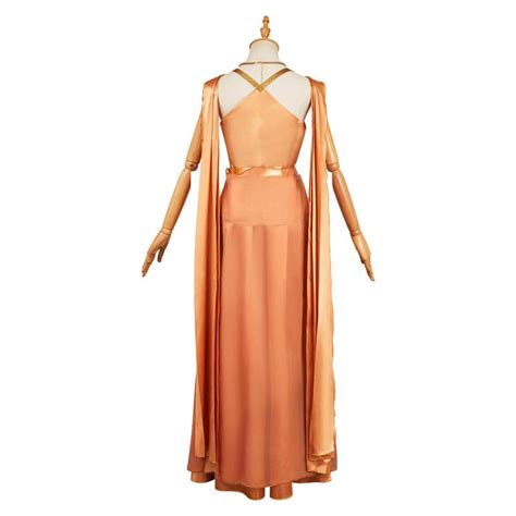 Andor Season 2 Mon Mothma Women Golden Outfit Carnival Halloween Cospl