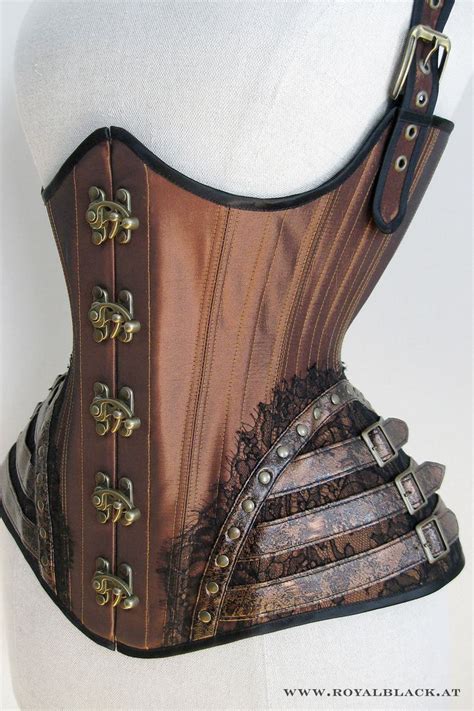Corsetry Couture Collection Steam Punk Corset Copper Corset Royal