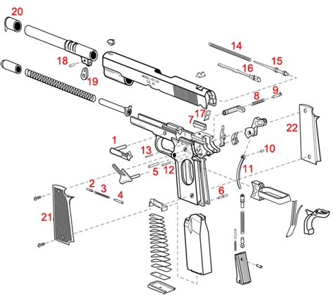 Springfield Armory® High Capacity Models 1911 Schematic Brownells Uk
