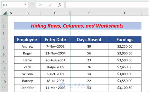 How To Navigate Large Excel Spreadsheets 10 Useful Techniques