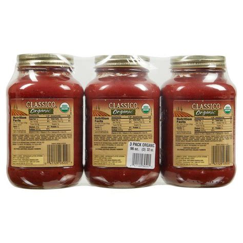 Classico Organic Pasta Sauce 3 X 32 Oz Costco Food Database