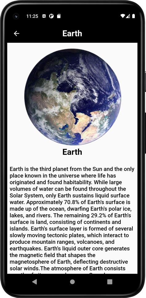 Github Bhayanimeet Flutter Solar System App