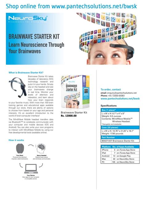 neurosky brainwave starter kit mindwave mobile