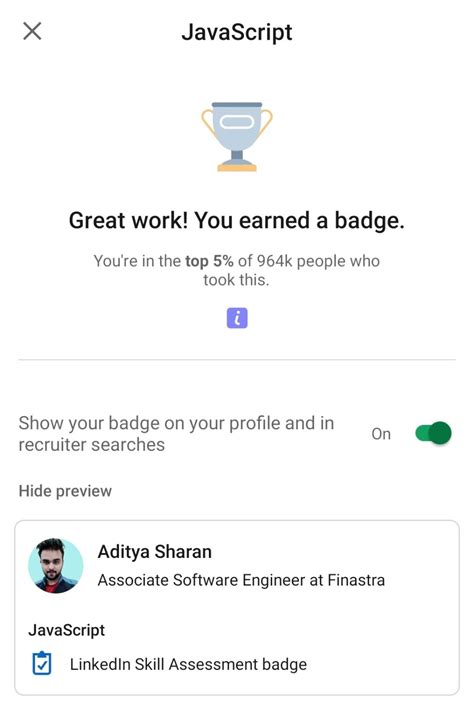 Aditya Sharan On Linkedin Javascript Developer Programming Linkedinskillassessment Frontend