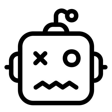 Robot Symbols And Icons In Ios 17 Outlined Style Png Svg