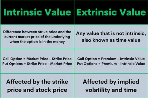 Intrinsic Value Vs Extrinsic Value In Options Trading — Haikhuu Trading