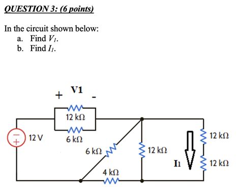 Solved QUESTION 3 6 Points In The Circuit Shown Below A Chegg Com