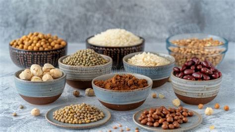 Colección Nutritiva De Semillas Granos De Nueces Y Legumbres De Una
