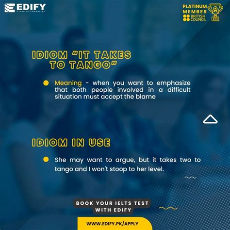 Todays Ielts Idiom With Edify Group How To Apply Apply Online