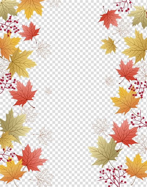 Maple Leaves Border Clip Art