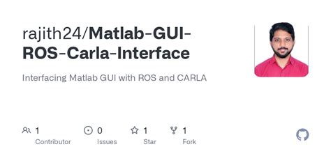 Github Rajith24matlab Gui Ros Carla Interface Interfacing Matlab