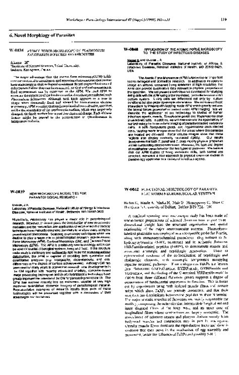 Pdf Functional Morphology Of Parasitic Flatworm Neuromuscular Systems