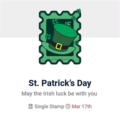 New Stamp Ireland Now Has A New Saint Patricks Day Stamp Available