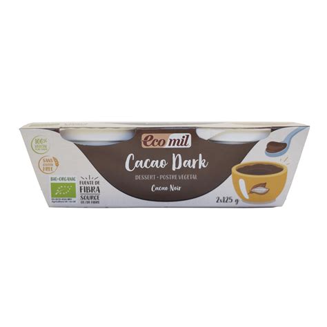 Ecomil Organic Dark Cocoa Dessert 2 X 125 G Ecomil