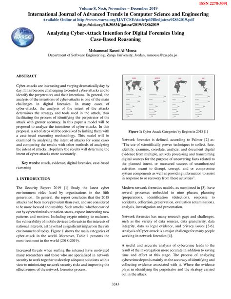 pdf analyzing cyber attack intention for digital forensics using case