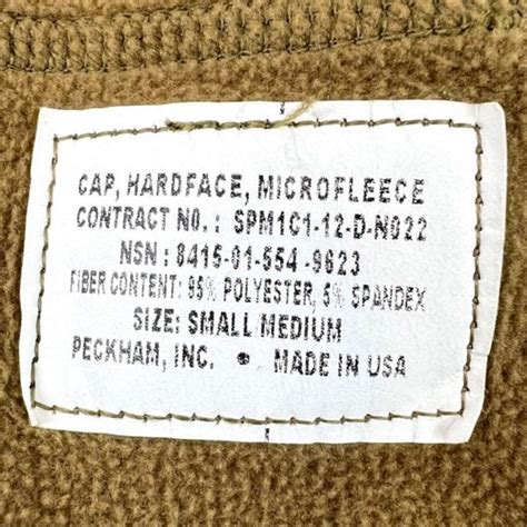 Usmc Coyote Fleece Hardface Watch Cap Microfleece Military Beanie