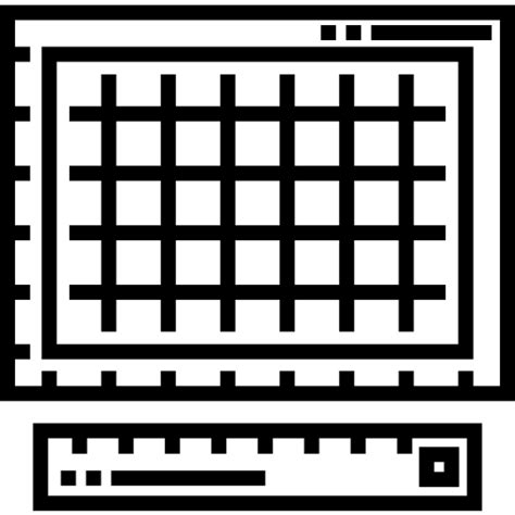 Cutting Mat Detailed Straight Lineal Icon