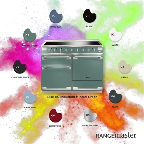 Rs17819 Rangemaster Elise 110 Induction Mineral Green Colour Burst