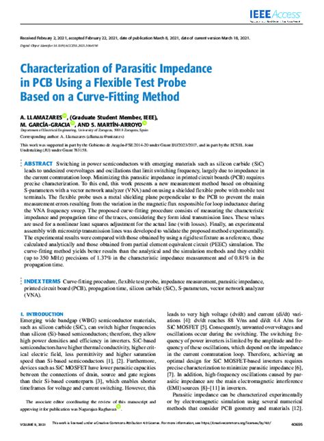 Pdf Characterization Of Parasitic Impedance In Pcb Using A Flexible Test Probe Based On A