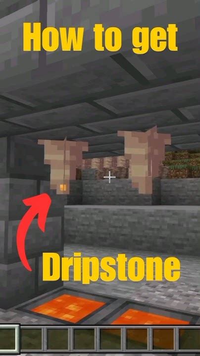 How To Get Dripstone In Minecraft Minecraft Youtube
