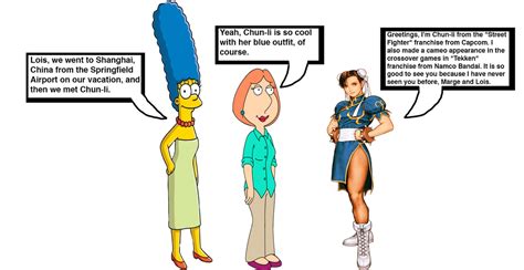 Lois And Marge Meets Chun Li By Mrtoonlover83 On Deviantart