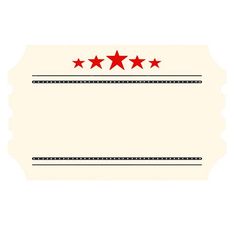Blank Movie Ticket Clip Art