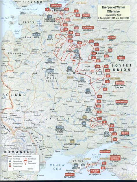 Soviet Winter Offensive Wwii 6 December 1941 7 May 1942 1202 X