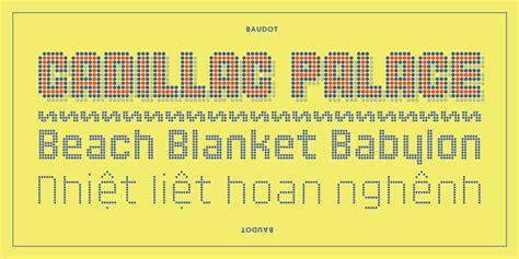Baudot Fonts I Love Typography