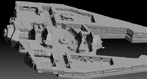 Old Dark Fury Interceptor With Interior 3d Model 3d Printable Cgtrader
