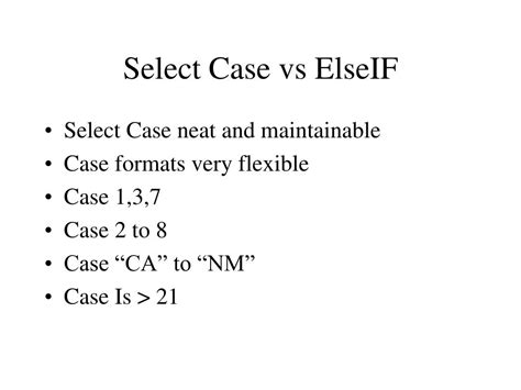 Ppt Mastering Visual Basic Control Structures If Else Select