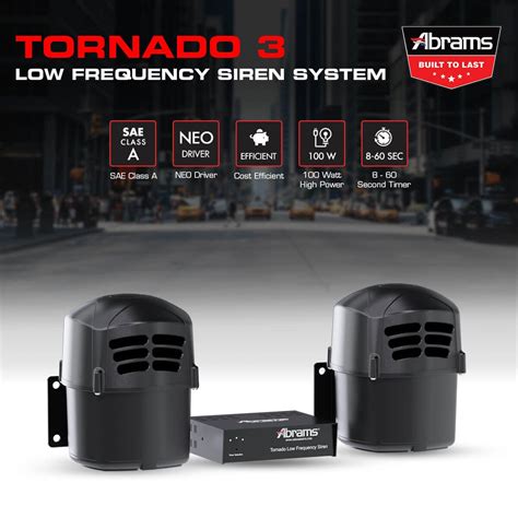 Mua Abrams Tornado Low Frequency Siren Intersection Clearing System