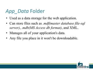 Asp Folders And Web Configurations PPT