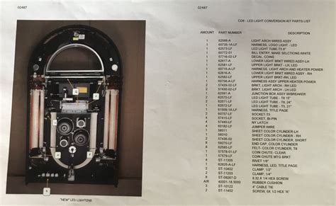 Umrüstsatz Für Bubbler Jukebox Auf Led Conversion Kit Neu Gemäss Beschreibung In