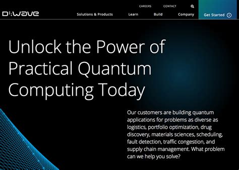 D Wave Quantum Computing Awwwards Nominee