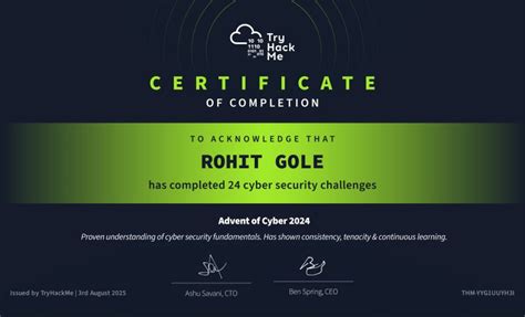 Cybersecurity Tryhackme Penetrationtesting Vulnerabilityanalysis