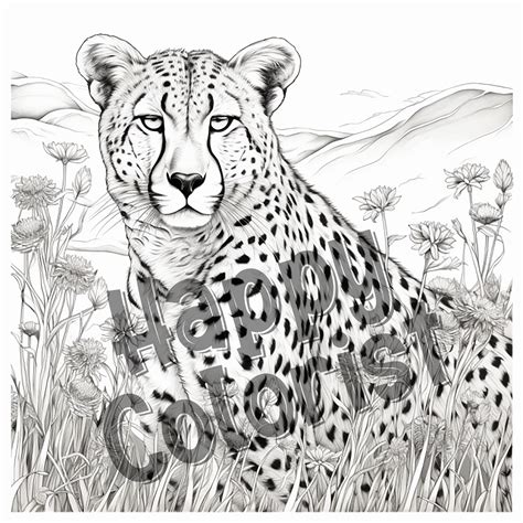 Cheetah Coloring Pages Engaging And Relaxing Activity For All Ages