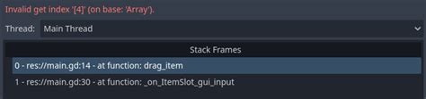 Godot 4 Invalid Get Index On Base Array For A Defined Item