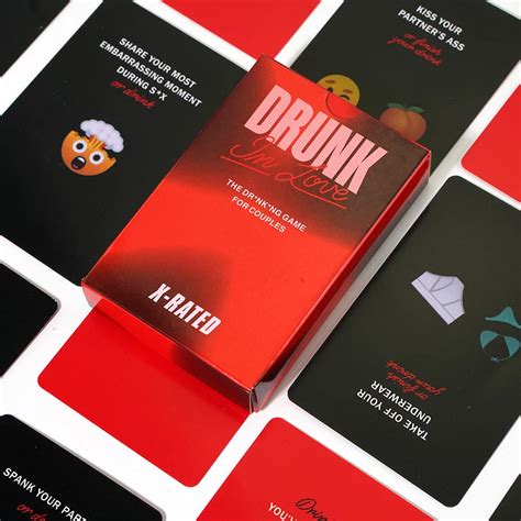 Drunk In Love Card Game Drunk Pack With 50 Cards For Adult Sexy Game