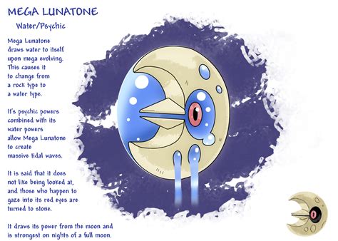 Mega Lunatone By Lightningthewolf9 On Deviantart
