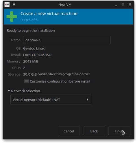 Virt Manager QEMU Guest Gentoo Wiki