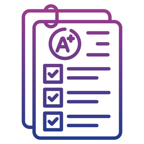 Assessment Generic Gradient Outline Icon